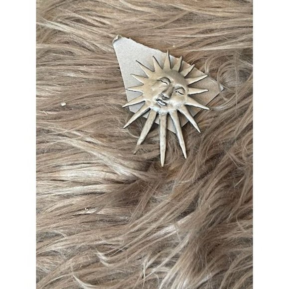 Jewelry | Sun Face Pin | Poshmark